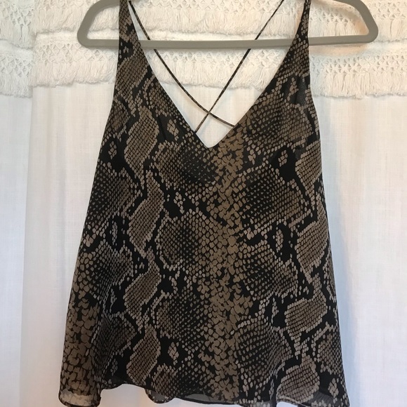 Zara | Tops | Zara Snake Print Tank | Poshmark